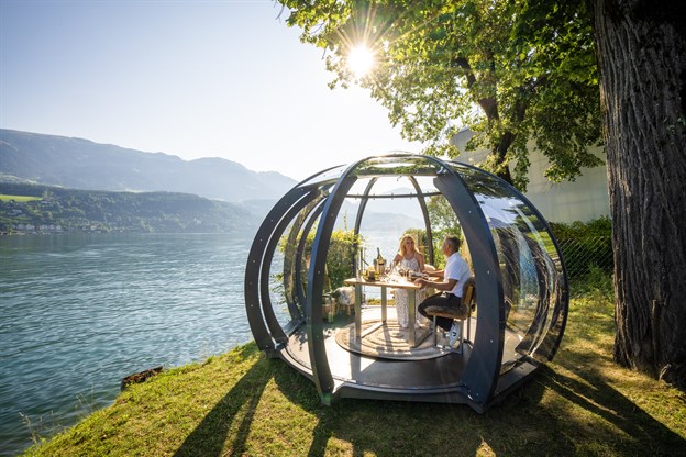 Outside Dining Pods with a View | Lakeside Pod, Austria